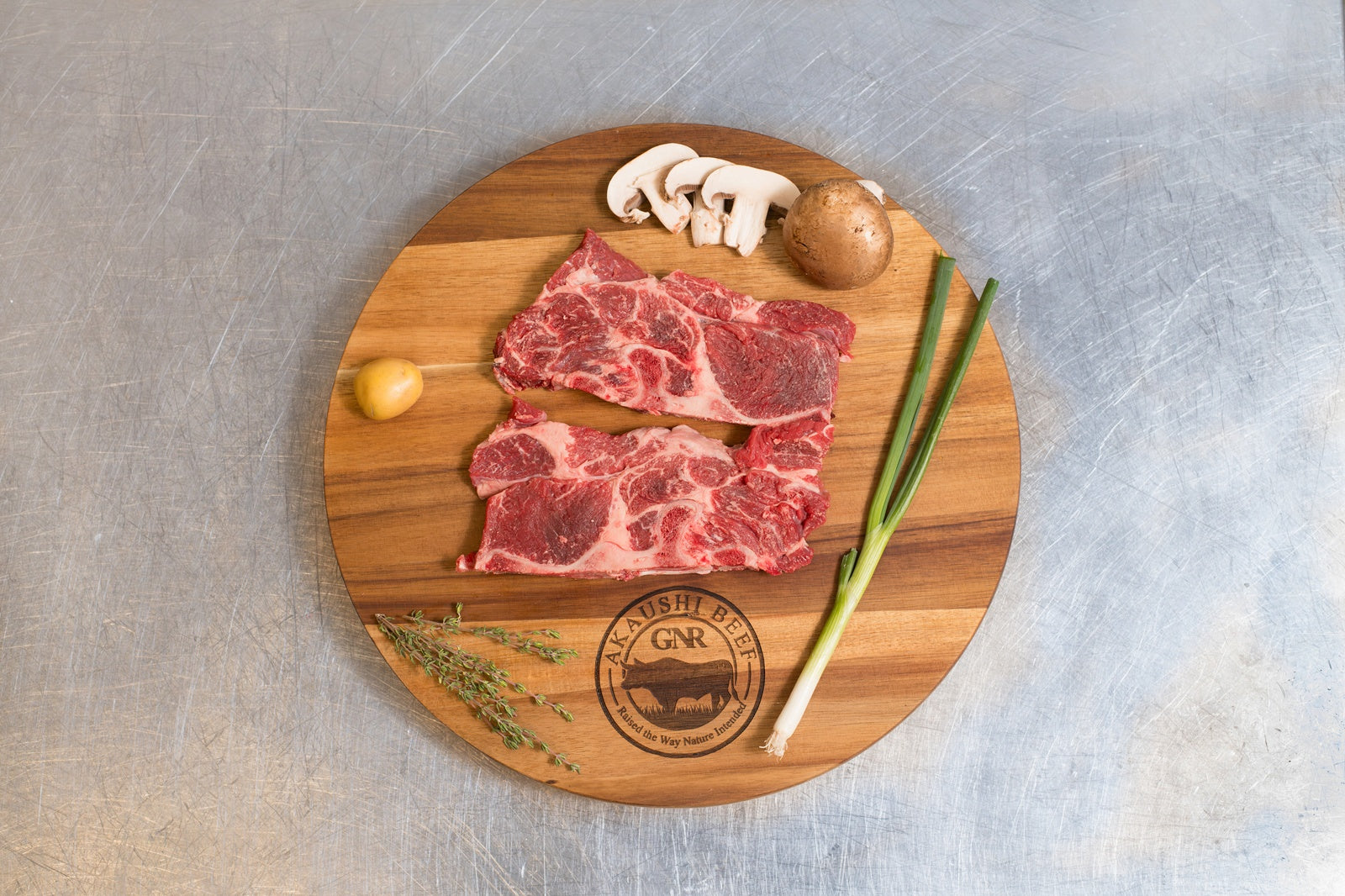 Grain Finished Collar Steak – GNR Akaushi Beef